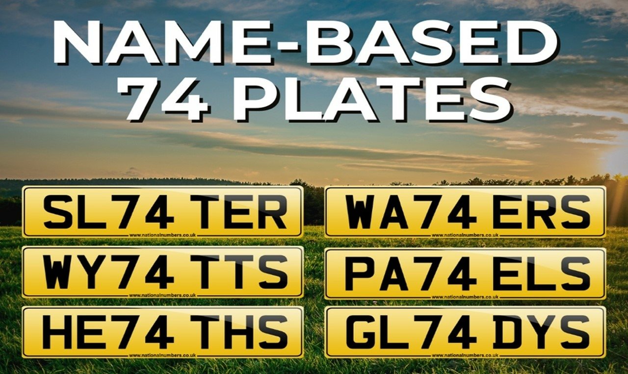 Top Ten Name Based 74 Registrations | MotorEasy